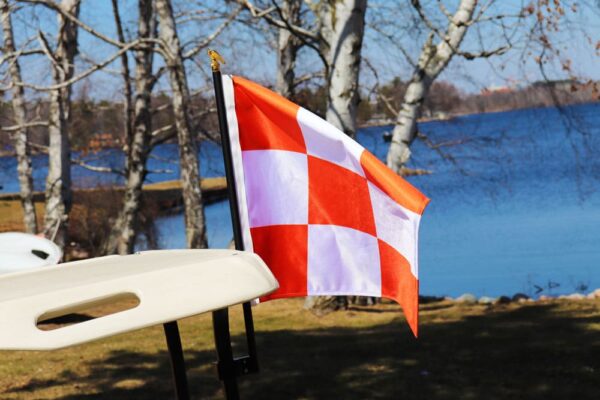 #1 Premium Golf Cart Flag Mount, Vibrant 8x11" & 6x8" Flags